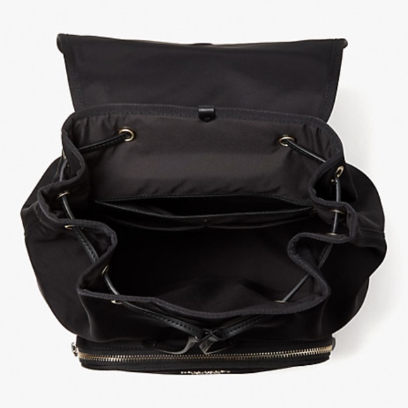 kate spade | Bags | Kate Spade The Sam Nylon Medium Backpack In Black ...